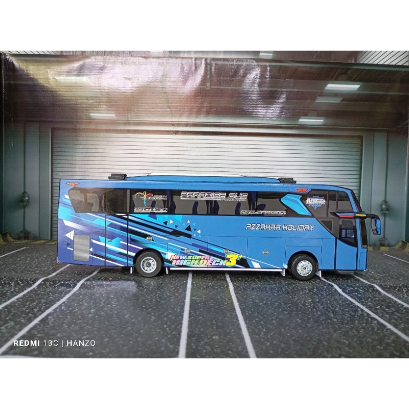 Jual Miniatur Bus Zafira JB3 Azzahra Holiday Mainan Basuri Pajangan ...