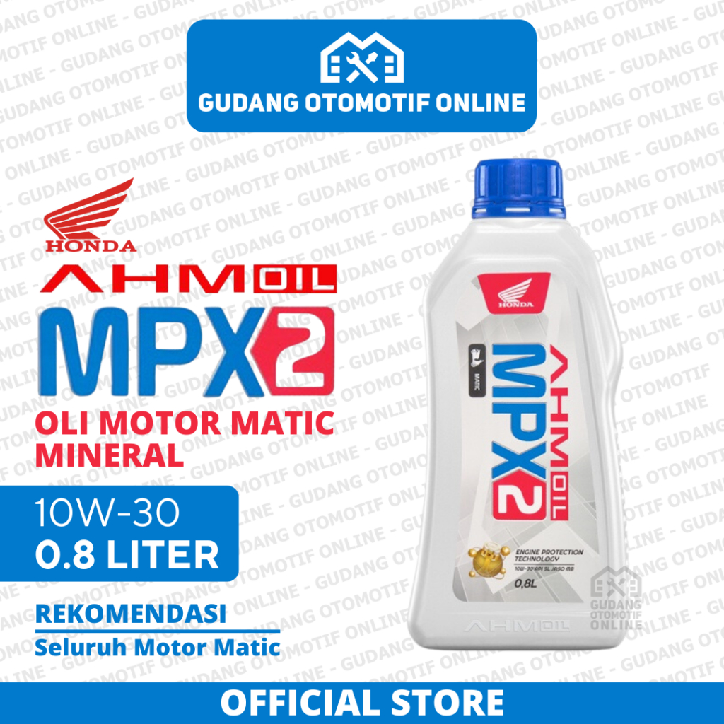 Jual Oli AHM MPX 2 MPX2 10W-30 0.8L 0.8 Liter Original - Oli Mesin ...