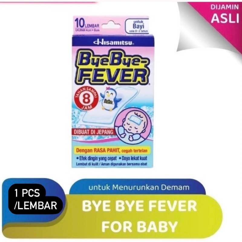 Jual Plester Demam Bayi Anak ByeBye FEVER Satuan 1 lembar | Shopee ...
