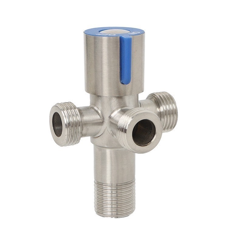 Jual Stop kran stainless 3 cabang stop kran air shower T (tee) cabang 3 ...