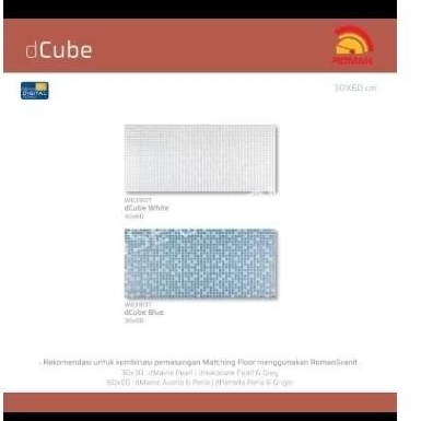 Jual Roman Keramik W63912T dCube White 30x60 | Shopee Indonesia