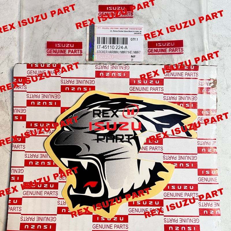Jual STIKER STICKER LOGO KEPALA MACAN ISUZU ELF ORIGINAL ISUZU | Shopee ...