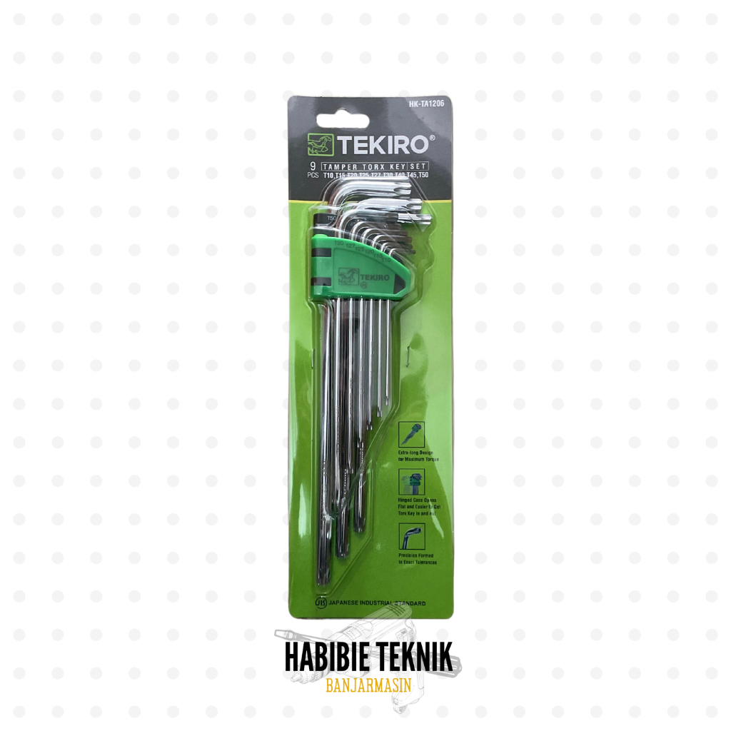 Jual KUNCI L SET TEKIRO BINTANG LUBANG 9 PCS TORX KEY SET | Shopee Indonesia