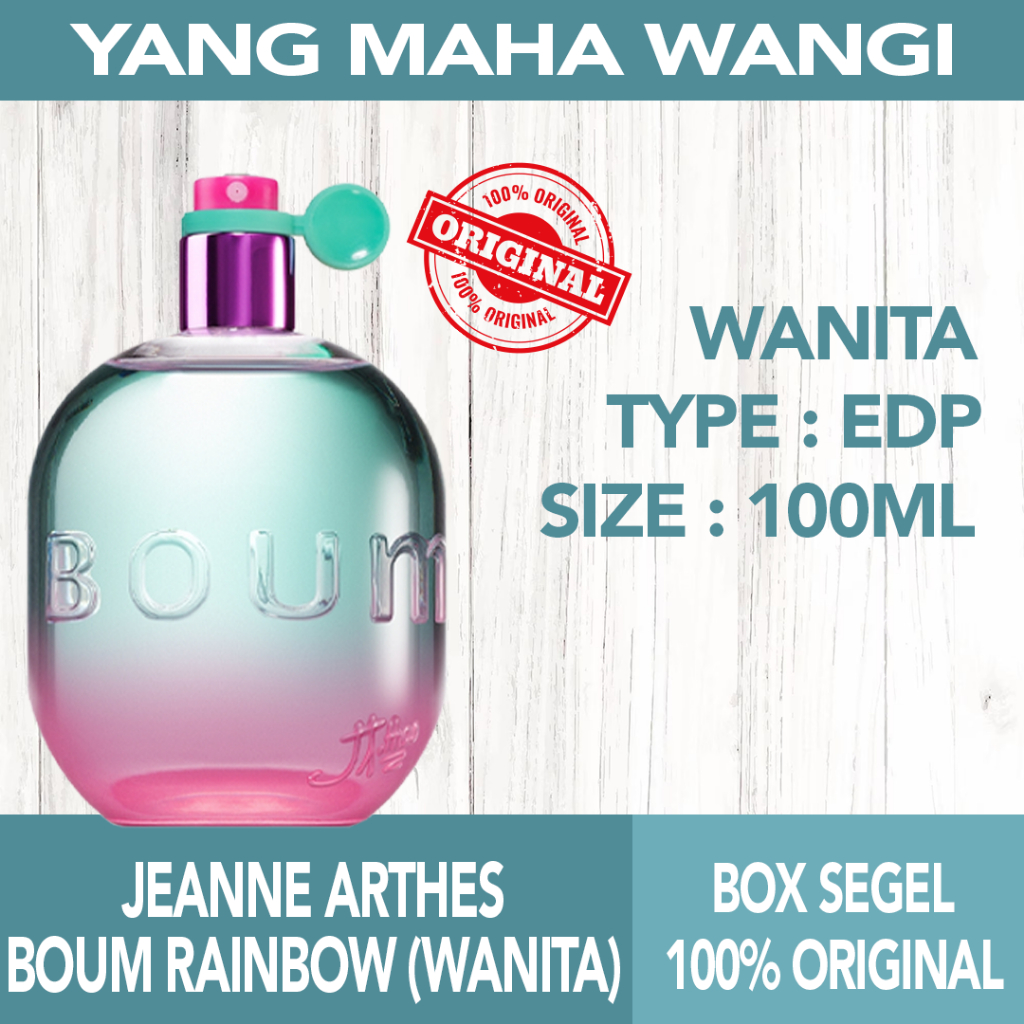 Jual PARFUM ORIGINAL JEANNE ARTHES BOUM RAINBOW FOR WOMAN EDP 100 ML ...