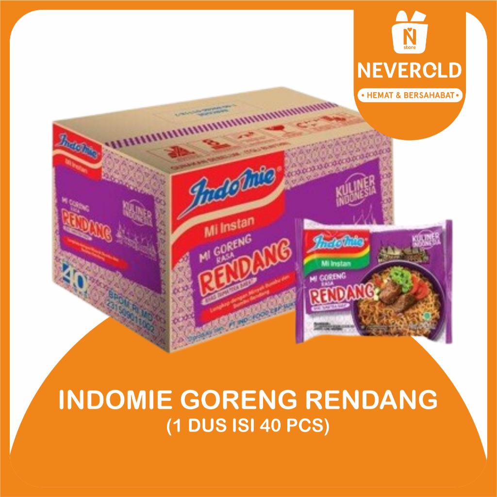 Jual INDOMIE GORENG RENDANG 1 DUS ISI 40 PCS | Shopee Indonesia