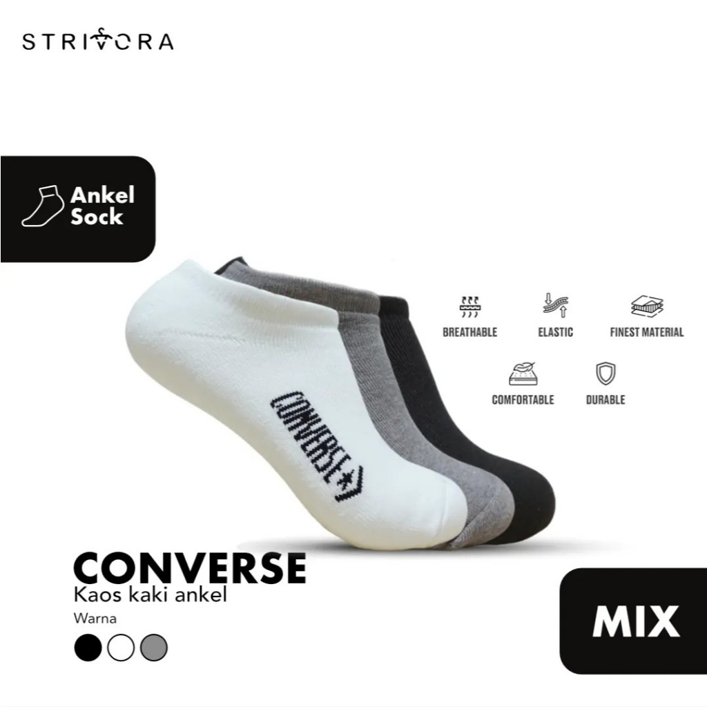 Jual CONVERSE LOGO MK WOODMARK ULTRALOW LINER SOCKS 3PSG/SOCK CONVERSE ...