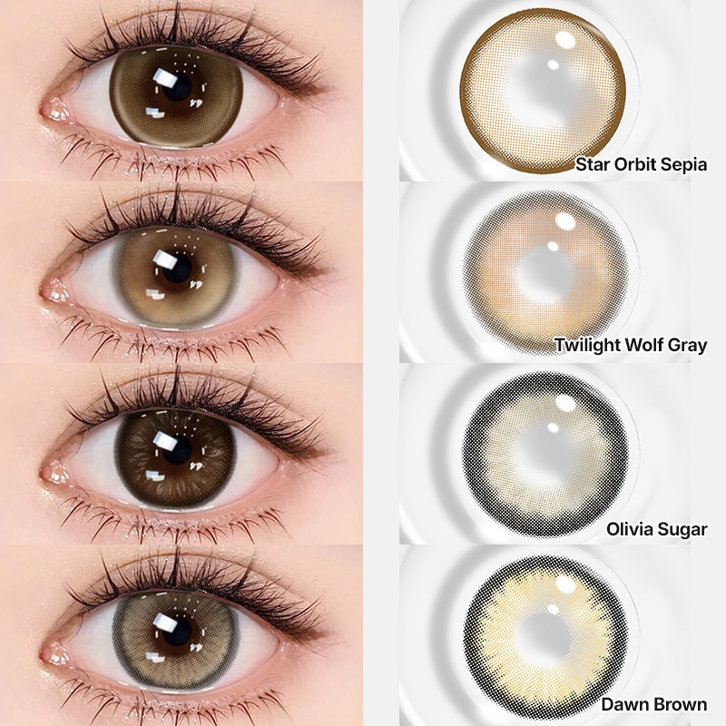 Jual [COD] Mysticeyes Softlens Softlens Brown Normal soflens 14.2mm-14 ...