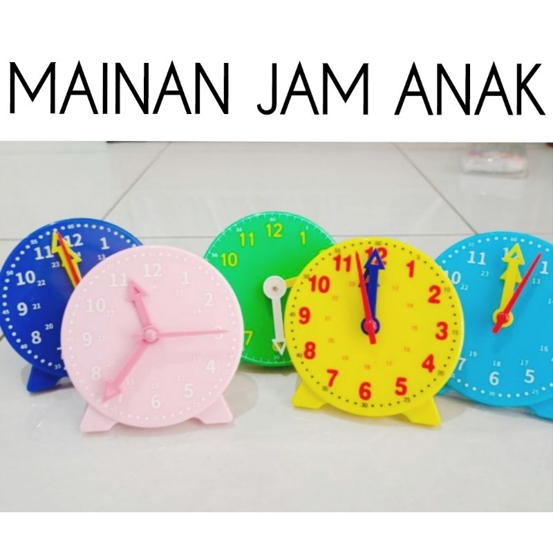 Jual MAINAN EDUKASI JAM ANAK PLASTIK | Shopee Indonesia