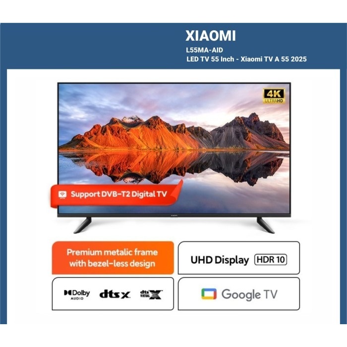 Jual XIAOMI Mi TV A 2025 55 Inch Goggle TV UHD 4K Smart Android TV ...