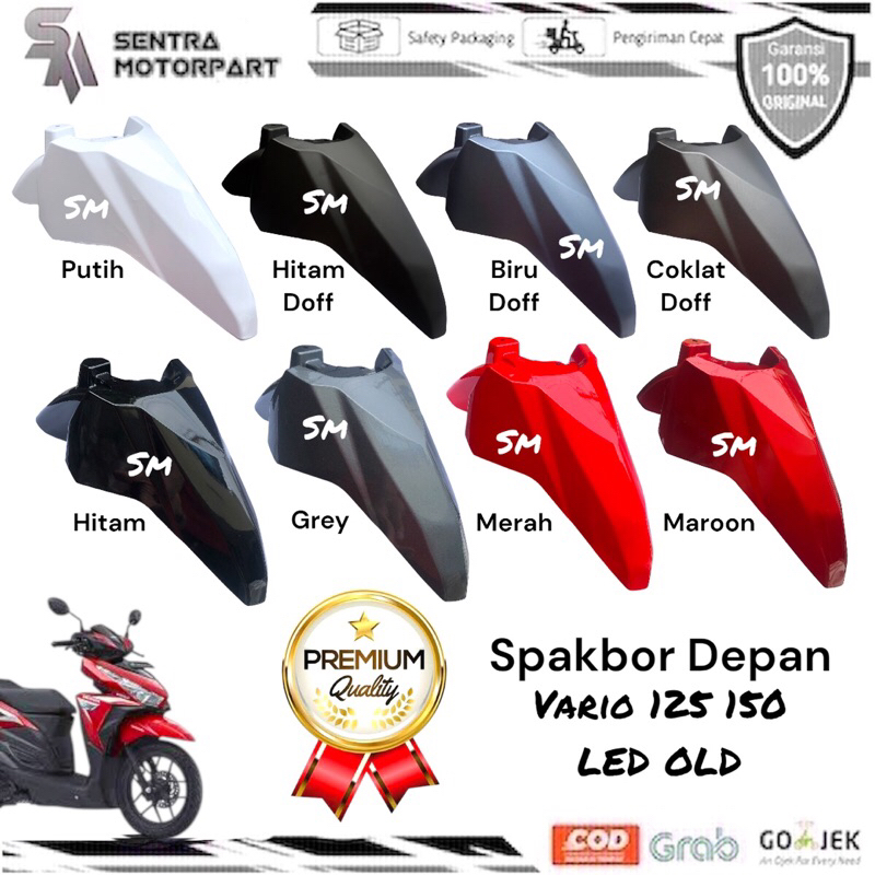 Jual Spakbor spakboard slebor depan vario 125 150 led old hiu 2015 2016 ...