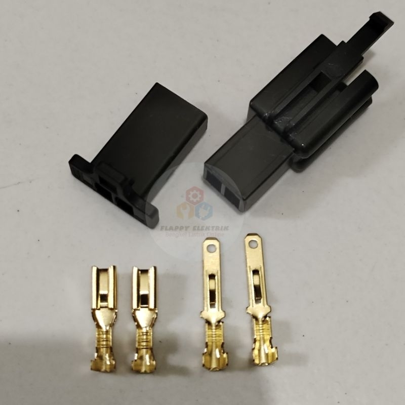 Jual Socket Konektor Kecil Male dan Female 2 pin dengan skun | Shopee ...