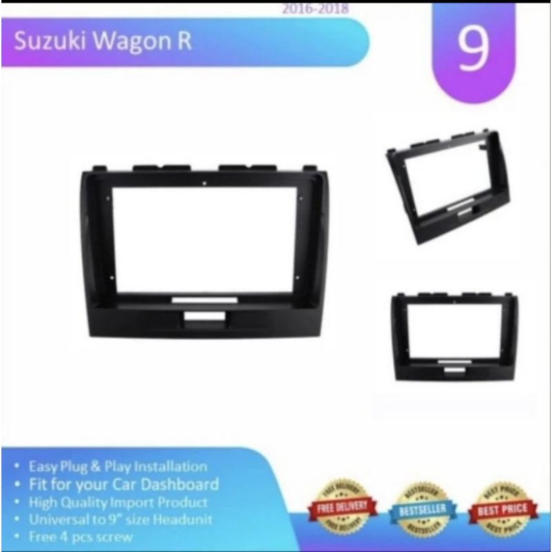Jual Frame Android 9 Inch Suzuki Wagon 2016-2018 / FRAME SUZUKI WAGON 9 ...