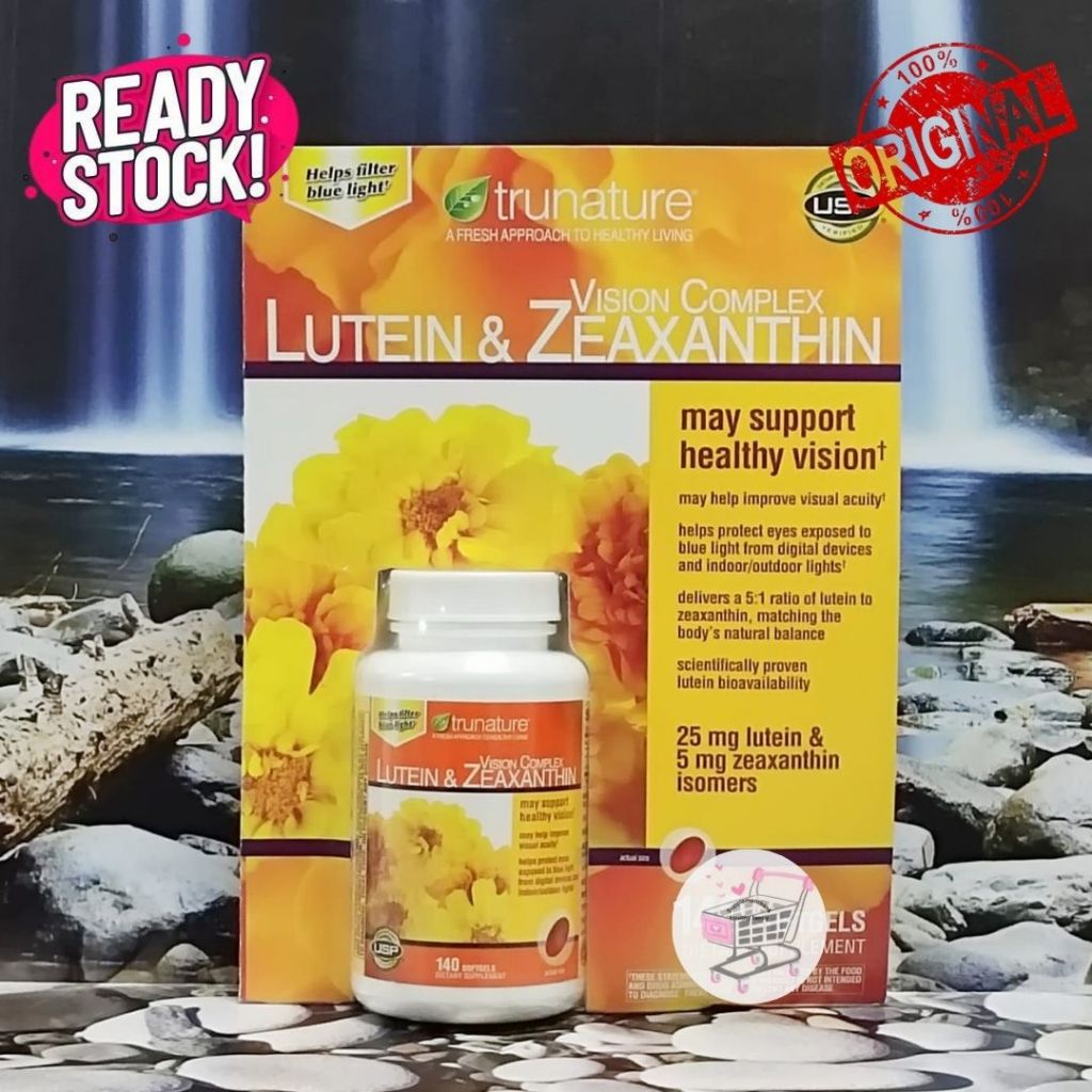 Jual (100% ORIGINAL) TRUNATURE - Vision Complex Lutein Zeaxanthin (140 Softgels) | Shopee Indonesia