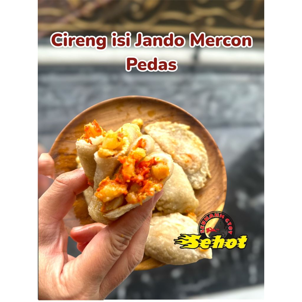 Jual Cireng Isi Jando Tetelan Sapi Pedas Ukuran Sedang 1 Pack isi 5 pcs ...