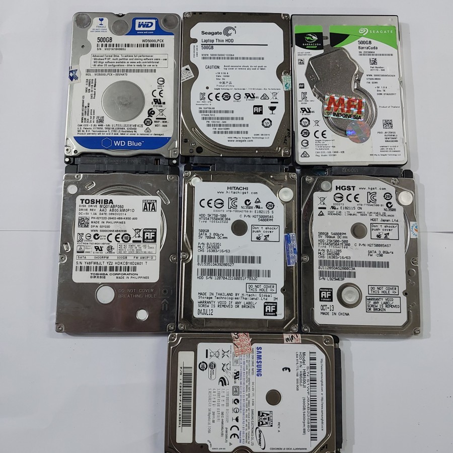 Jual Harddisk Hardisk Hdd Laptop 500Gb 2.5inch Sata Second Original ...