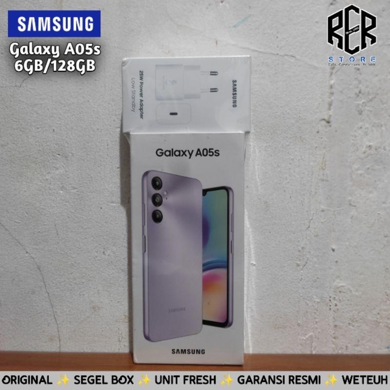 Jual Samsung A05s 6/128GB Garansi resmi segel box - free adaptor ...