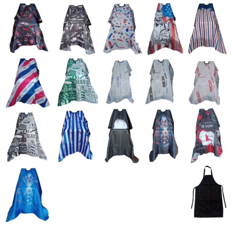 Jual Kain Jubah Sarung Kep Kip Cape Alas Pangkas Barber Barbershop ...