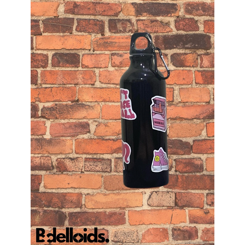 Jual Bottle Bdelloids Skena Pink botol hitam/ Botol Alumunium / Botol ...