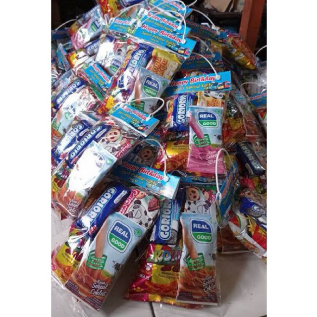 Jual snack ulang tahun anak/paket snack ulang tahun 5000an//bingkisan ...