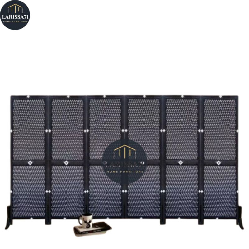 Jual Pemabatas Ruangan Rotan Sintetis Motif 6 Panel | Shopee Indonesia