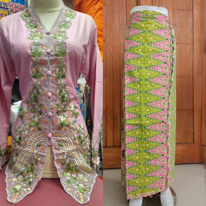 Jual FK- Set encim bordir jumbo // baju encim pakaian tradisional ...