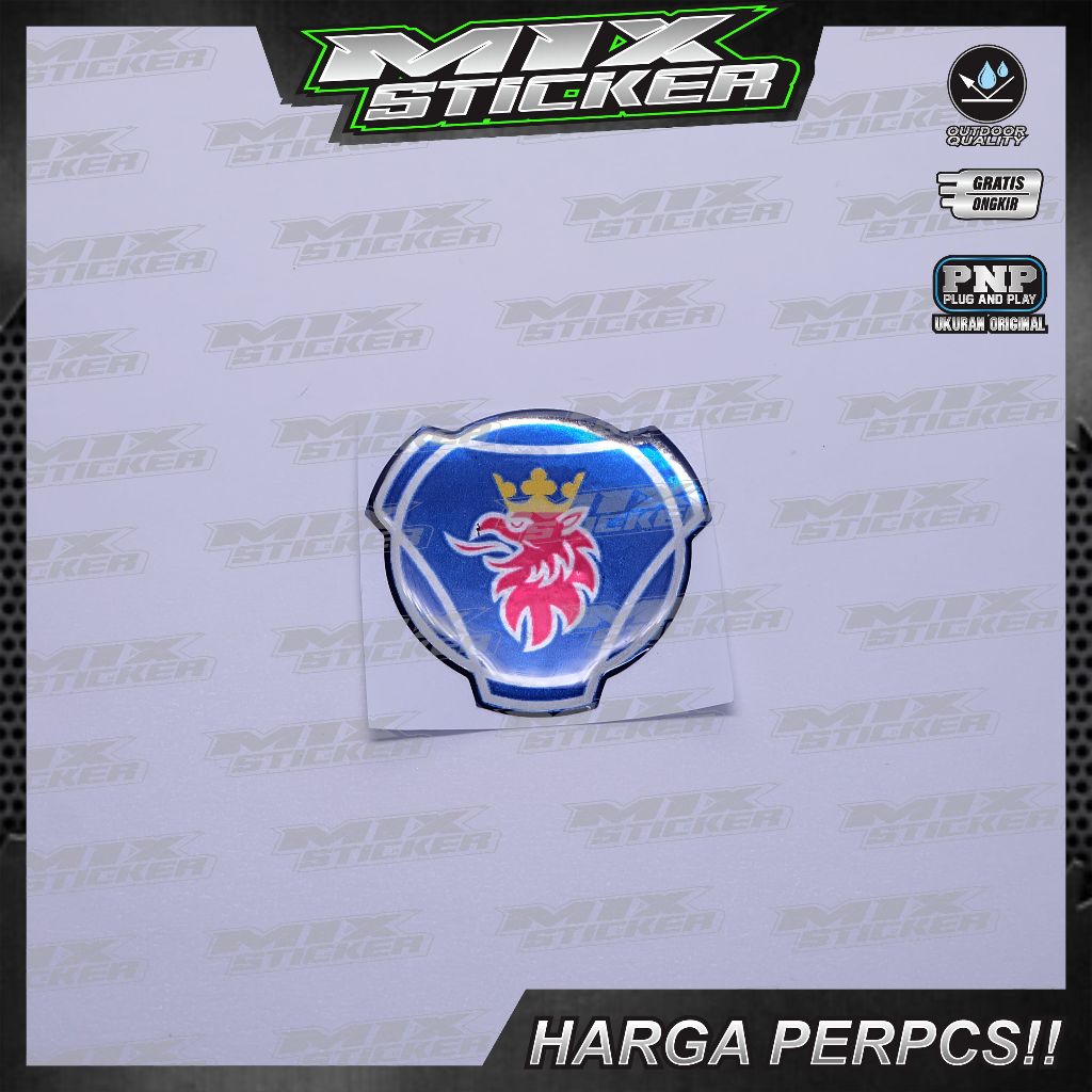 Jual Emblem logo scania / emblem timbul scania / sticker scania ...
