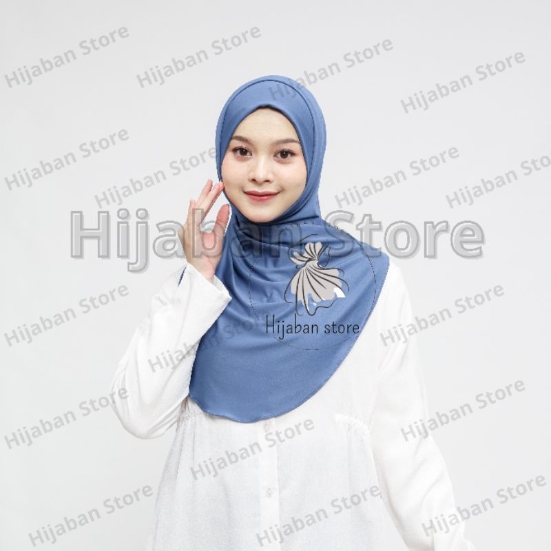 Jual Jilbab Bergo Instan Dawa Malay Oval Jersey Softpad Shireen Ukuran M | Shopee Indonesia