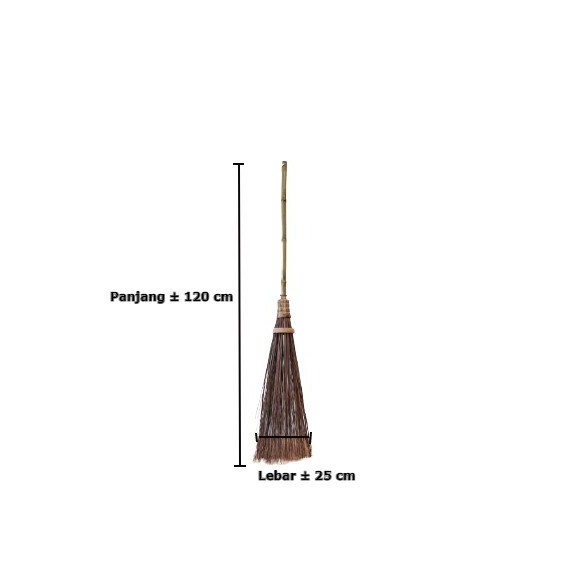 Jual Sapu Lidi Taman | Sapu Lidi Tangkai Gagang Bambu Tinggi Kuat ...
