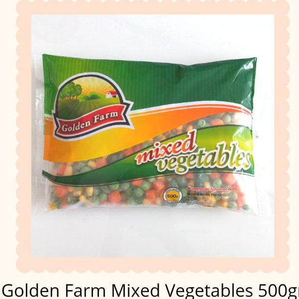 Jual Golden Farm Mixed Vegetables 500gr Campuran Sayuran Beku | Shopee ...