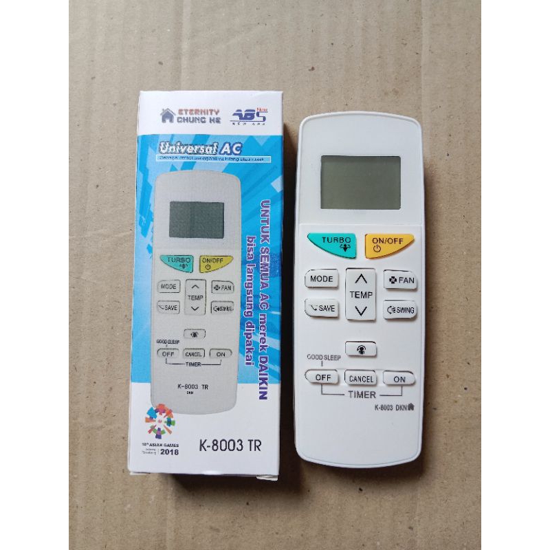 Jual REMOT REMOTE AC DAIKIN STANDAR/INVERTER MULTY UNIVERSAL | Shopee ...