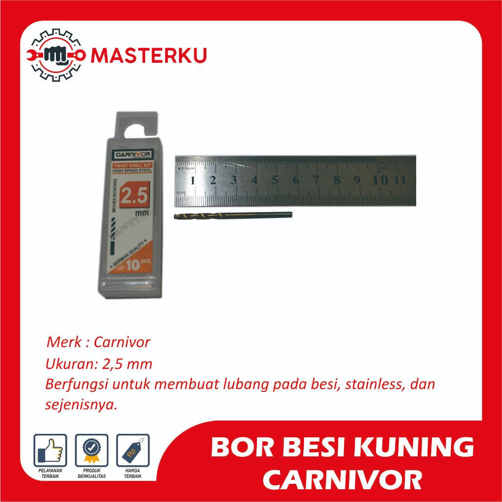 Jual BOR BESI KUNING CARNIVOR/BOR LOGAM/BOR BAJA | Shopee Indonesia