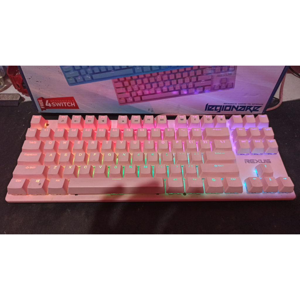 Jual Rexus Legionare MX9 TKL RGB Gaming Keyboard Blue Switch Second ...