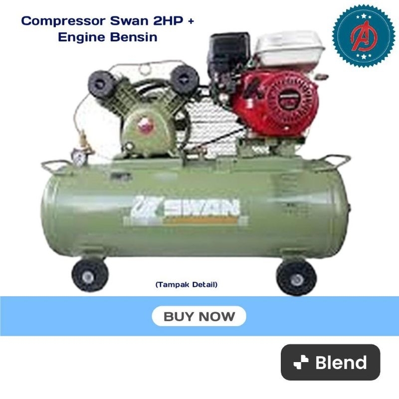 Jual Compressor Swan Bensin 2 Hp SVU-202 + Engine GX 200 6½ | Shopee ...