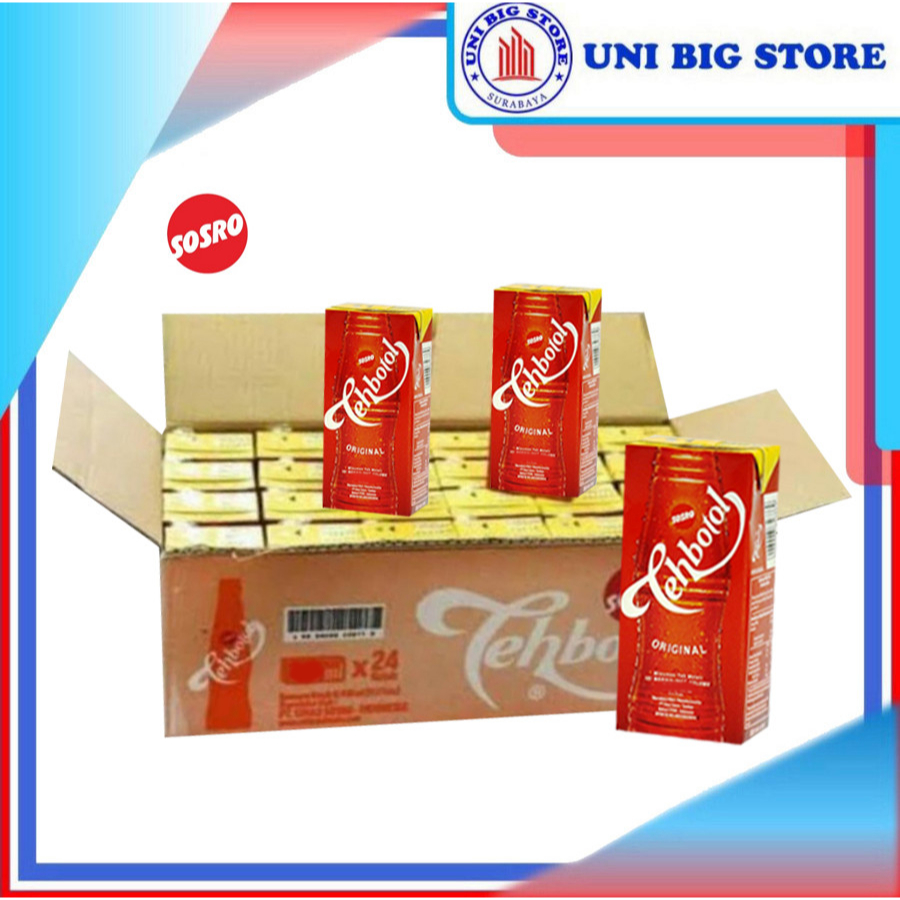 Jual Teh Botol Sosro Kotak Orignal Melati 300 ml x 24 pcs DUS Jasmine ...