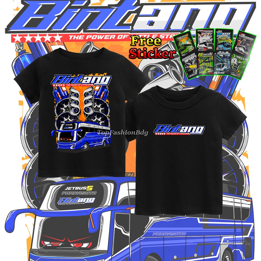 Jual Baju Anak Bus BINTANG JETBUS 5 Vektor Bus Mania Depan Belakang Kaos Anak Laki-Laki 1-17 ...