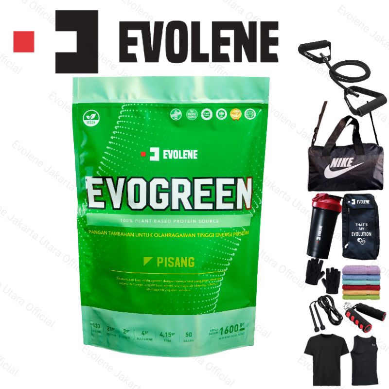 Jual EVOGREEN Susu Whey Protein Plant Based VEGAN by Evolene ( Isi 50 ...