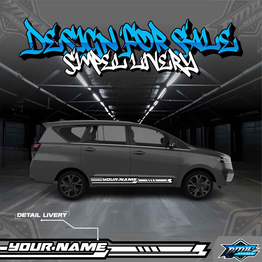 Jual LIVERY MOBIL SIMPEL UNIVERSAL UNTUK PAJERO,KIJANG INOVA,BRIO ...