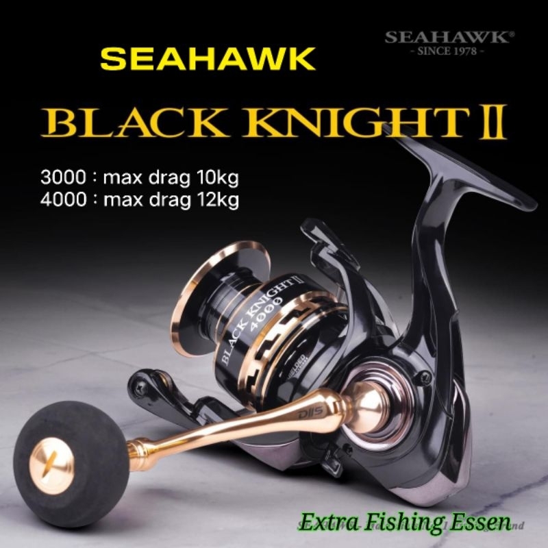 Jual REEL SEAHAWK BLACK KNIGHT II 3000 4000 POWER HANDLE | Shopee Indonesia