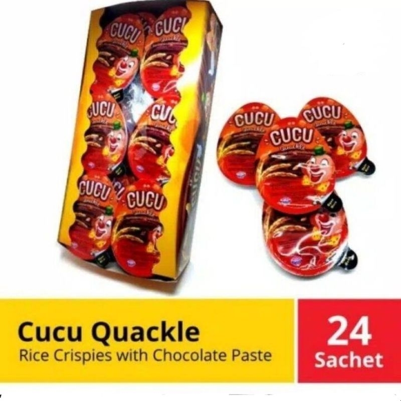 Jual Cucu Quackle Rice Crispy Cokelat Pasta Dengan Sereal isi 24 ...