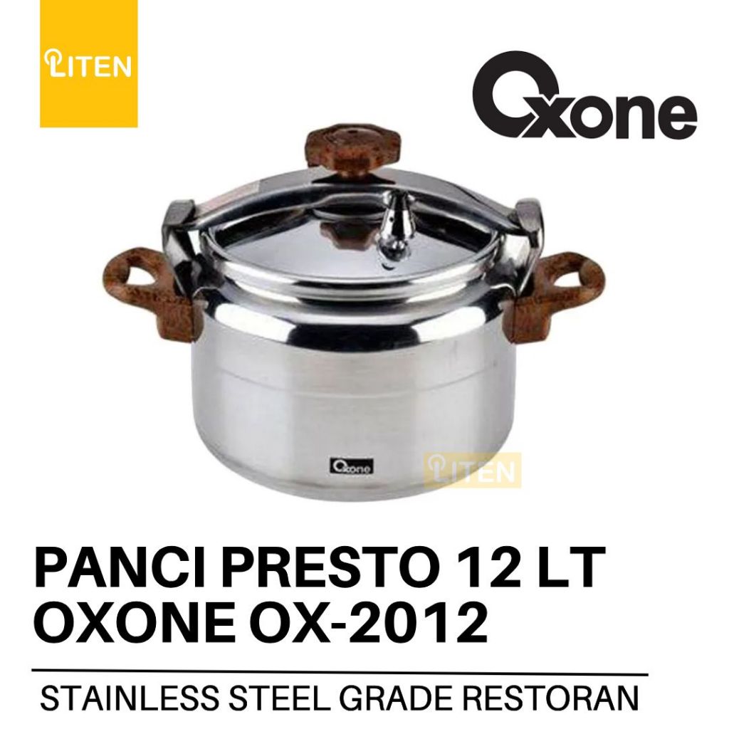Jual OXONE OX2012 Presto Panci Daging Alumunium Pressure Cooker 12L / Alupress Presto Cooker 12 ...
