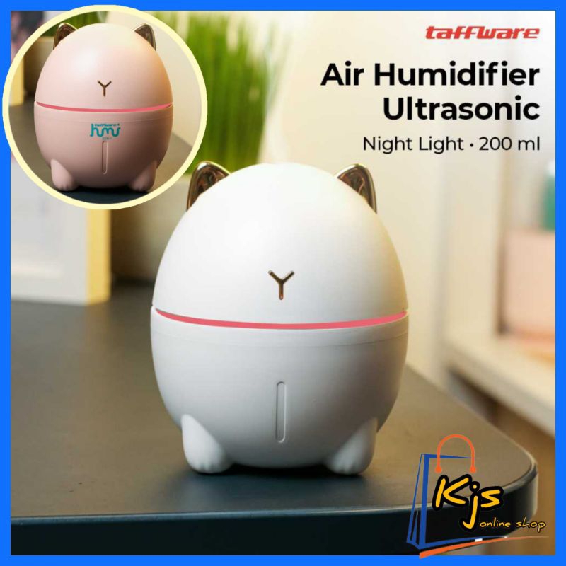 Jual air humidifier ultrasonic Cat air diffuser + night light 200ml ...