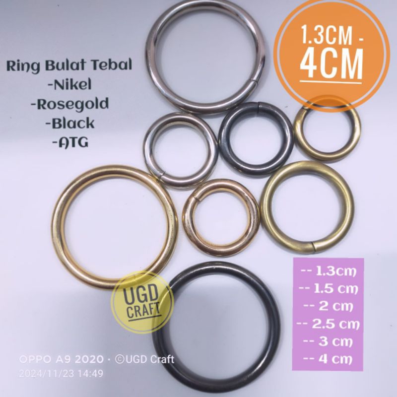 Jual (6pcs) Ring Bulat Besi 1.3cm - 4cm (1pcs) | Shopee Indonesia