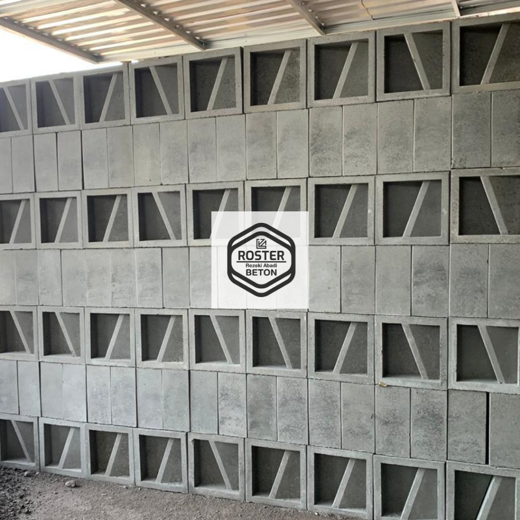 Jual Roster Beton Minimalis, Loster Anti Tampias Motif Nako Miring 2 ...