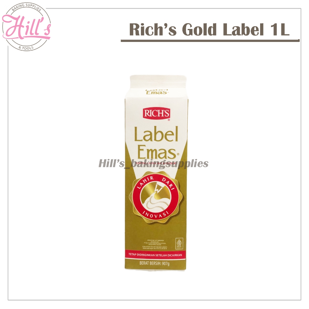 Jual RICH'S GOLD LABEL 907 ml WHIPPING CREAM / RICH RICHS 907 gr ...