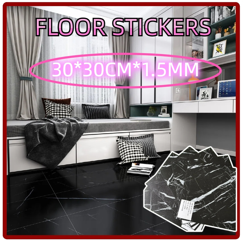 Jual [COD] 5/10/20 PCS Stiker Lantai Marmer Glossy/ Stiker Lantai Semen ...