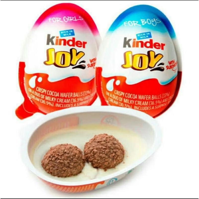 Jual Kinder Joy Chocolate Boy and Girl (Kinderjoy) 20 gr | Shopee Indonesia