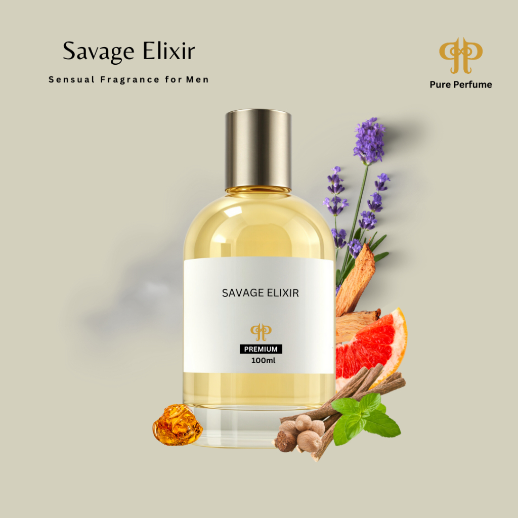 Jual Pure Perfume Savage Elixir ,Sensual Fragrance For Men | Shopee Indonesia