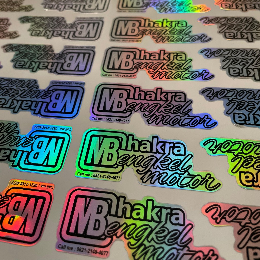 Jual Stiker Label Hologram A3+ / Sticker Hologram Custom design dan ...
