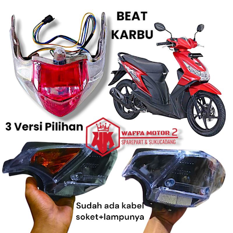 Jual Reflektor Mika Lampu Stop Rem Belakang Beat karbu 2008-2012 Smoke ...