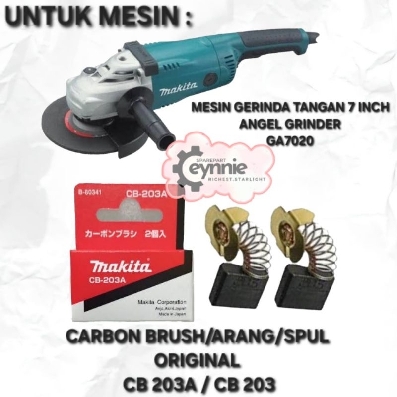 Jual CARBON BRUSH MESIN GERINDA TANGAN 7 INCH 9 INCH GA 7020 GA 9020 ...